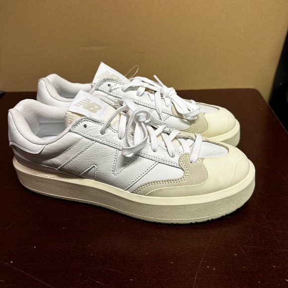 New Balance | Shoes | New Balance Mens White Moonbeam Ct32 Leather Lace ...